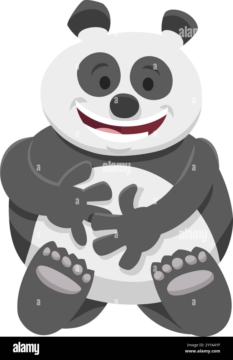 Panda bear cartoons Cut Out Stock Images & Pictures - Alamy