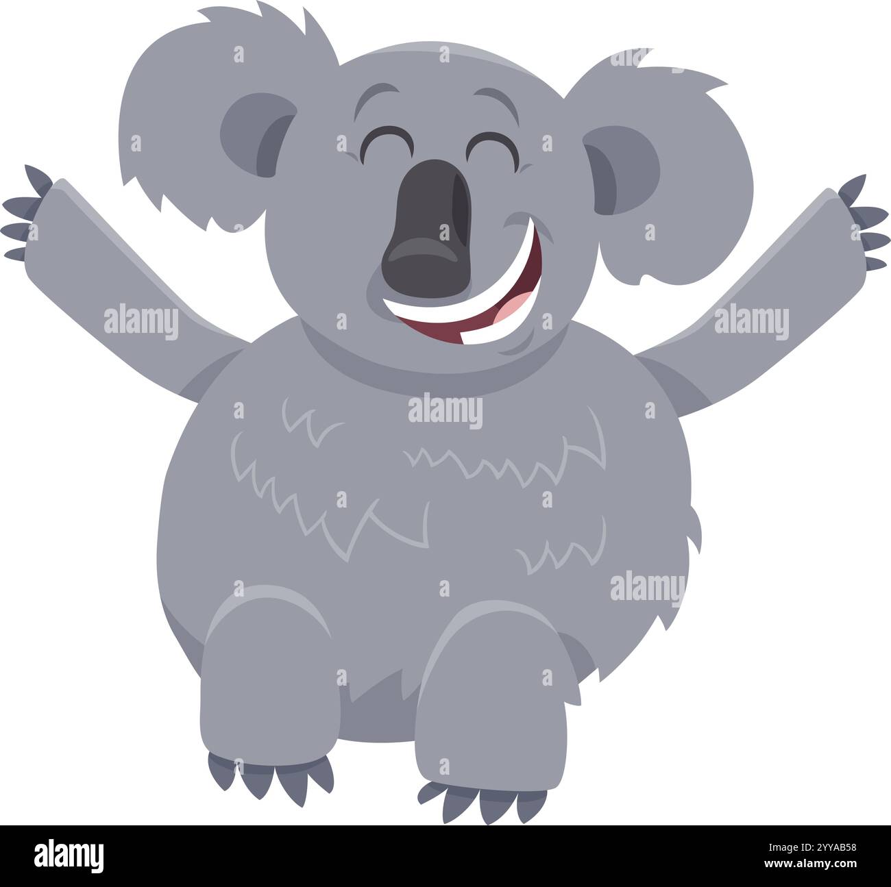 Cartoon illustration of happy koala bear animal character Stock Vector ...