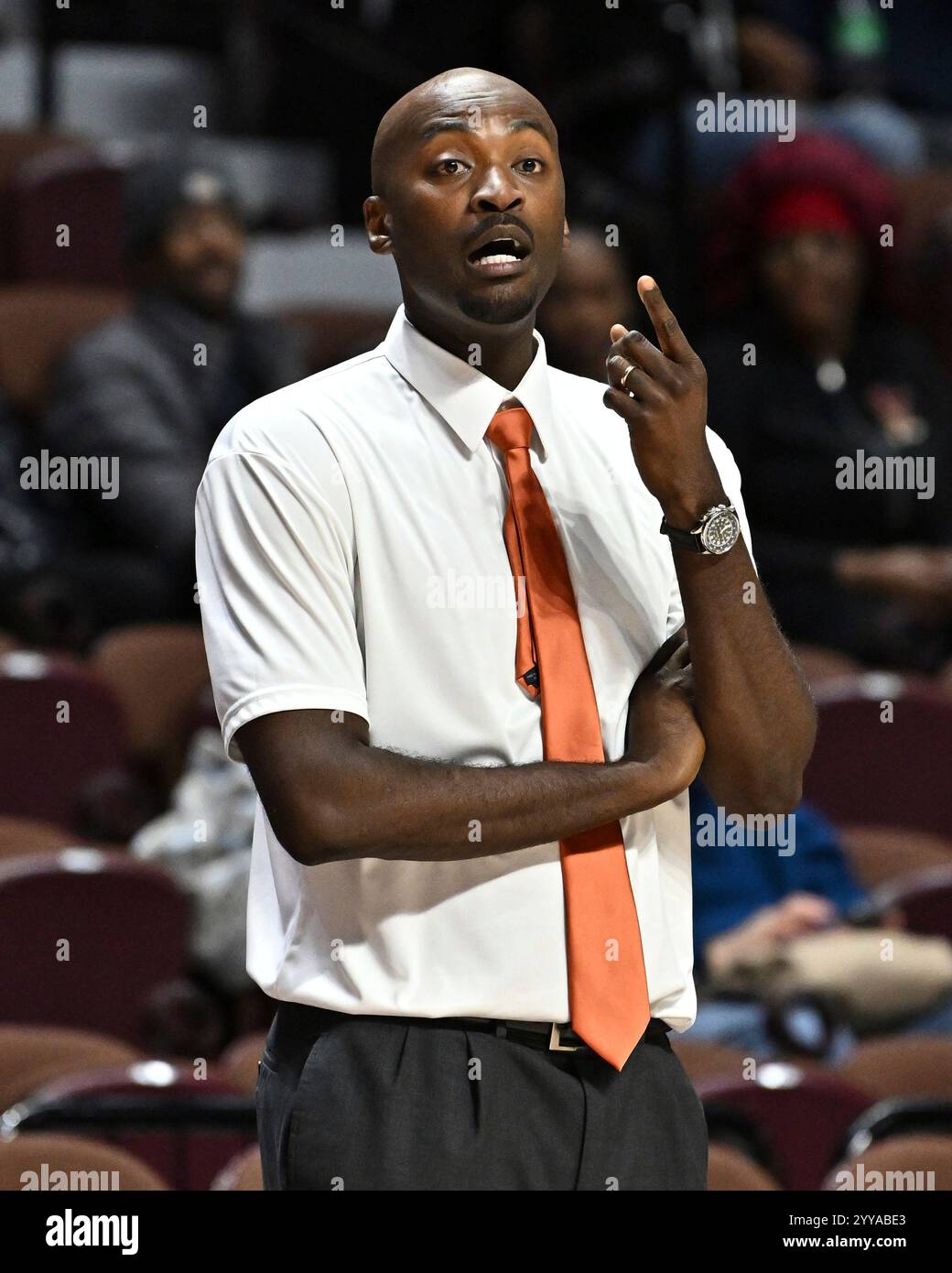UNCASVILLE, CT - DECEMBER 19: Lincoln University Lions head coach ...