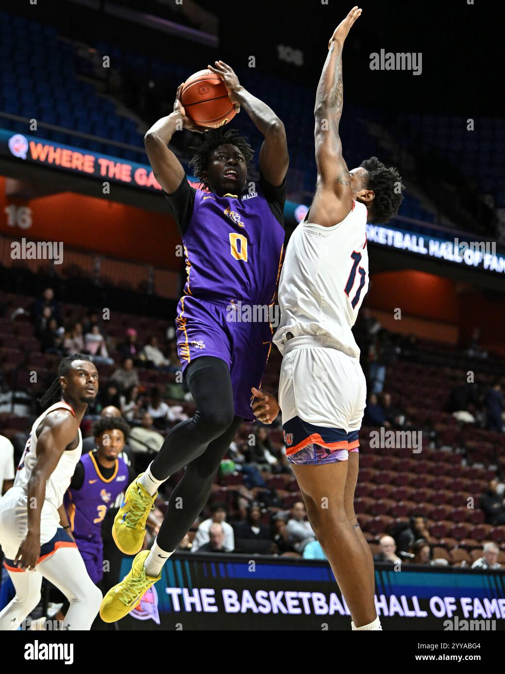 UNCASVILLE, CT - DECEMBER 19: Benedict College Tigers forward Donte ...