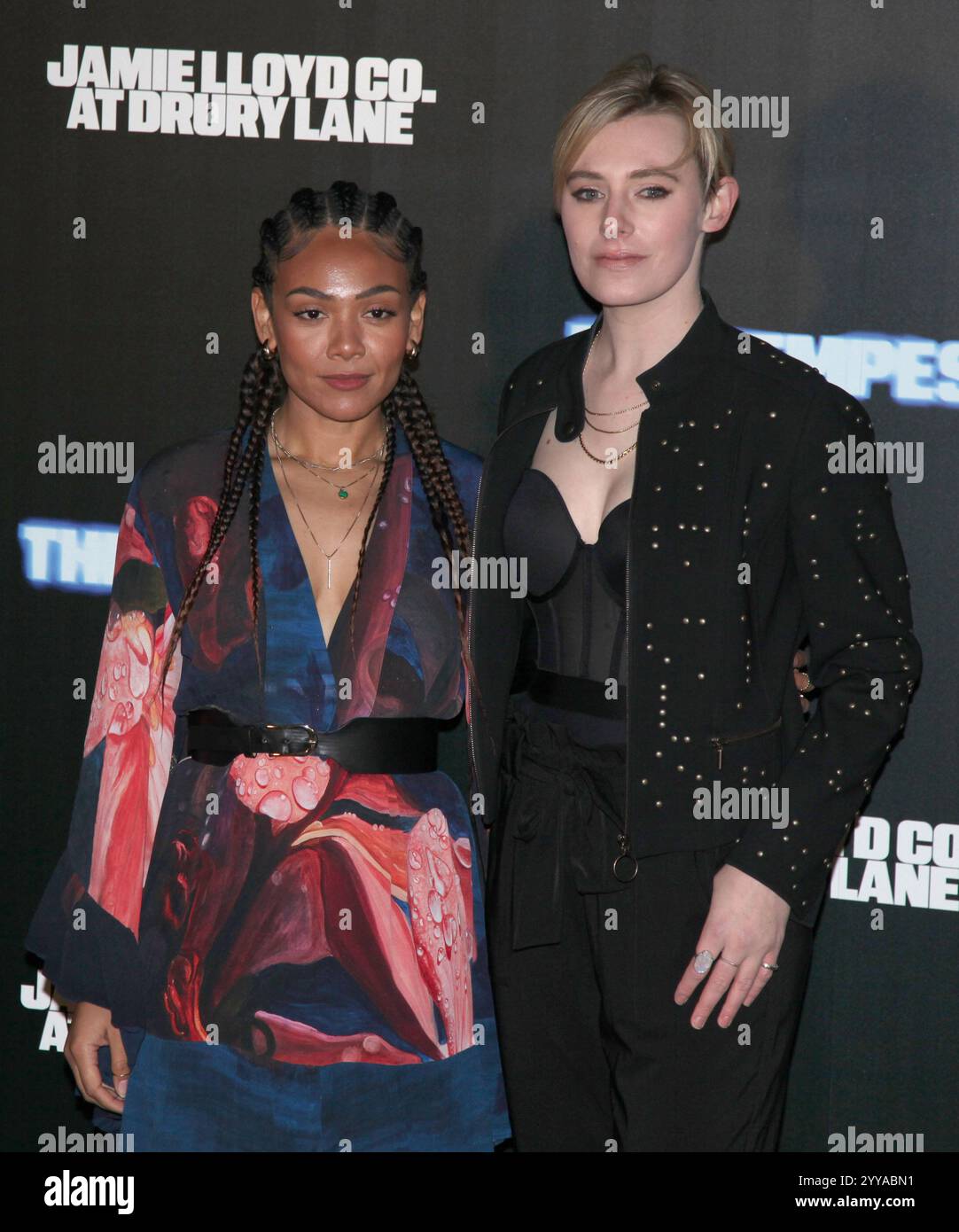 London, UK. Chanel Williams and Alexi Melvin at The Tempest press night ...