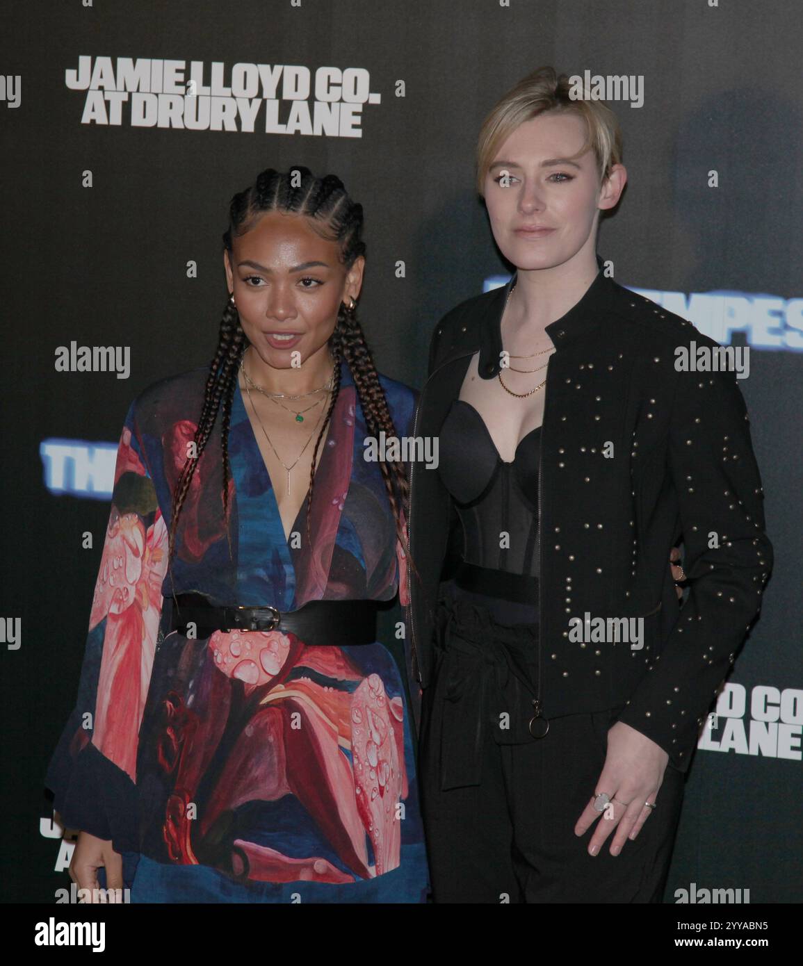London, UK. Chanel Williams and Alexi Melvin at The Tempest press night ...