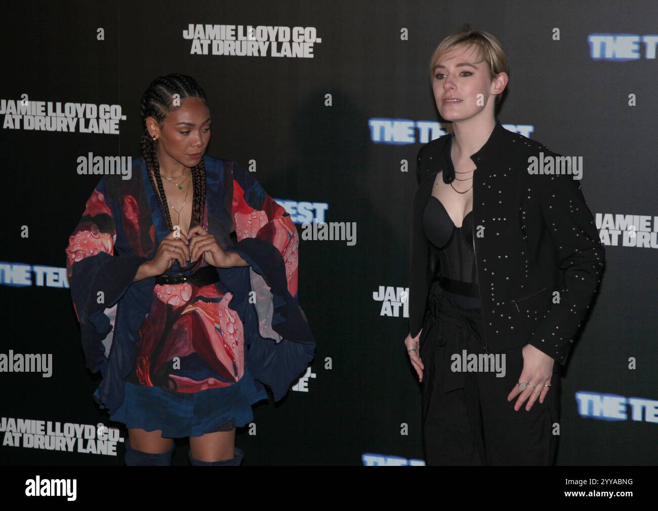 London, UK. Chanel Williams and Alexi Melvin at The Tempest press night ...