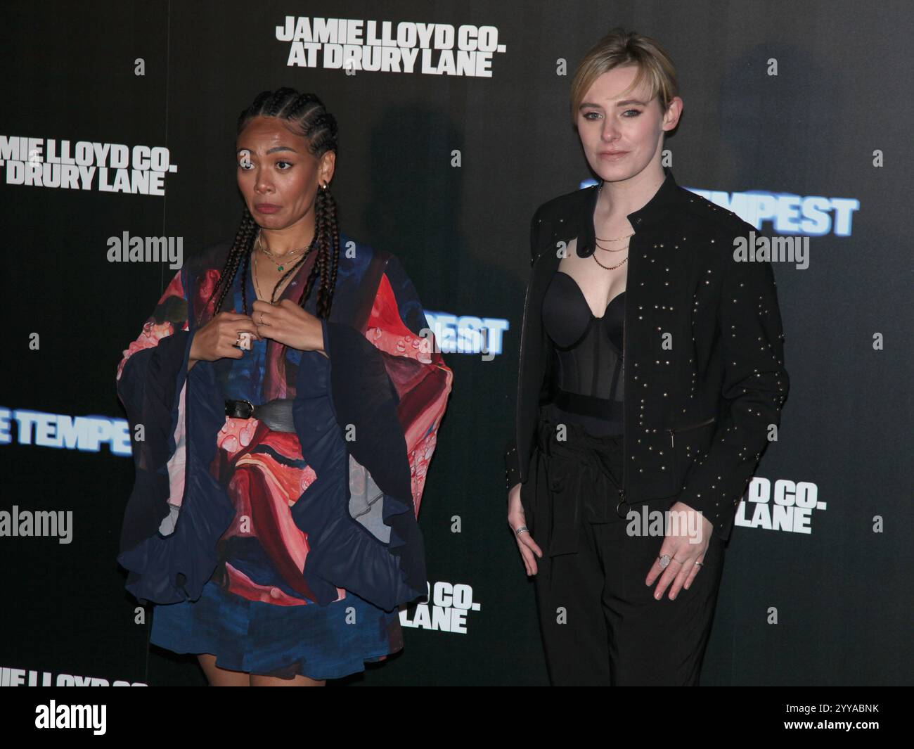 London, UK. Chanel Williams and Alexi Melvin at The Tempest press night ...