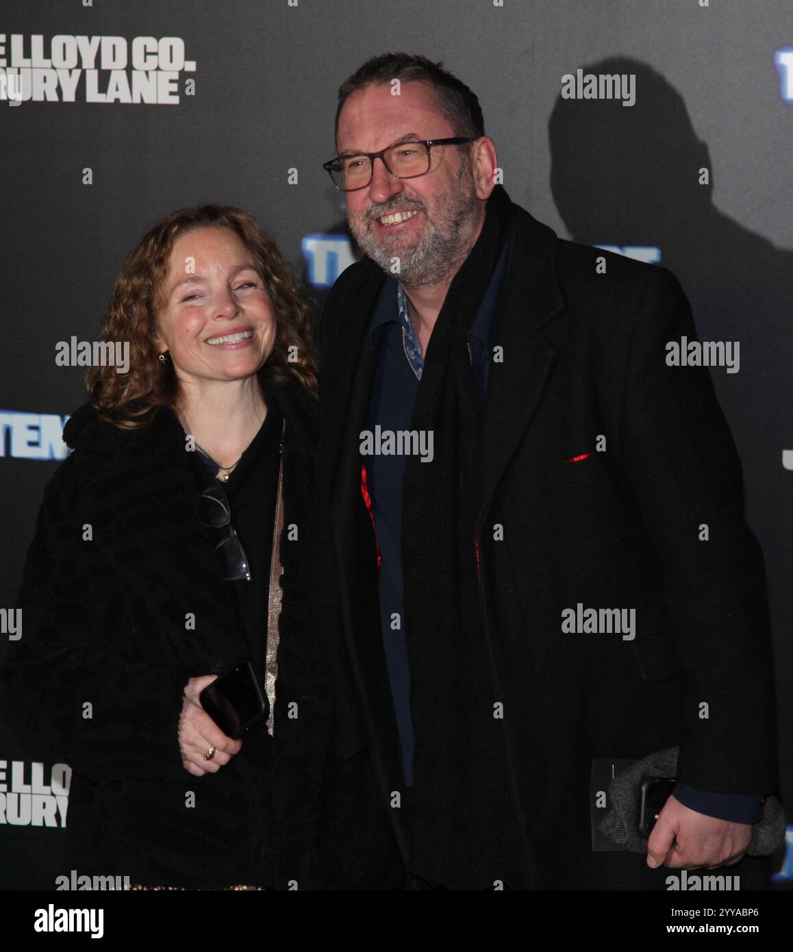 London, UK. Tara McKillop and Lee Mack at The Tempest press night ...