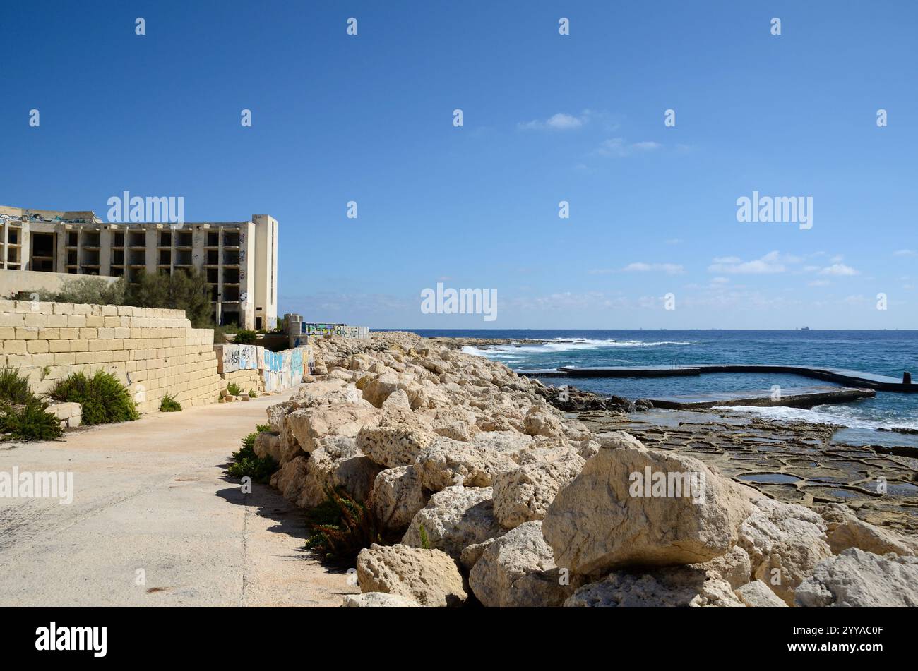 Hotel Jerma, Triq Is-Salini, Marsaskala, Malta, Europe Stock Photo - Alamy