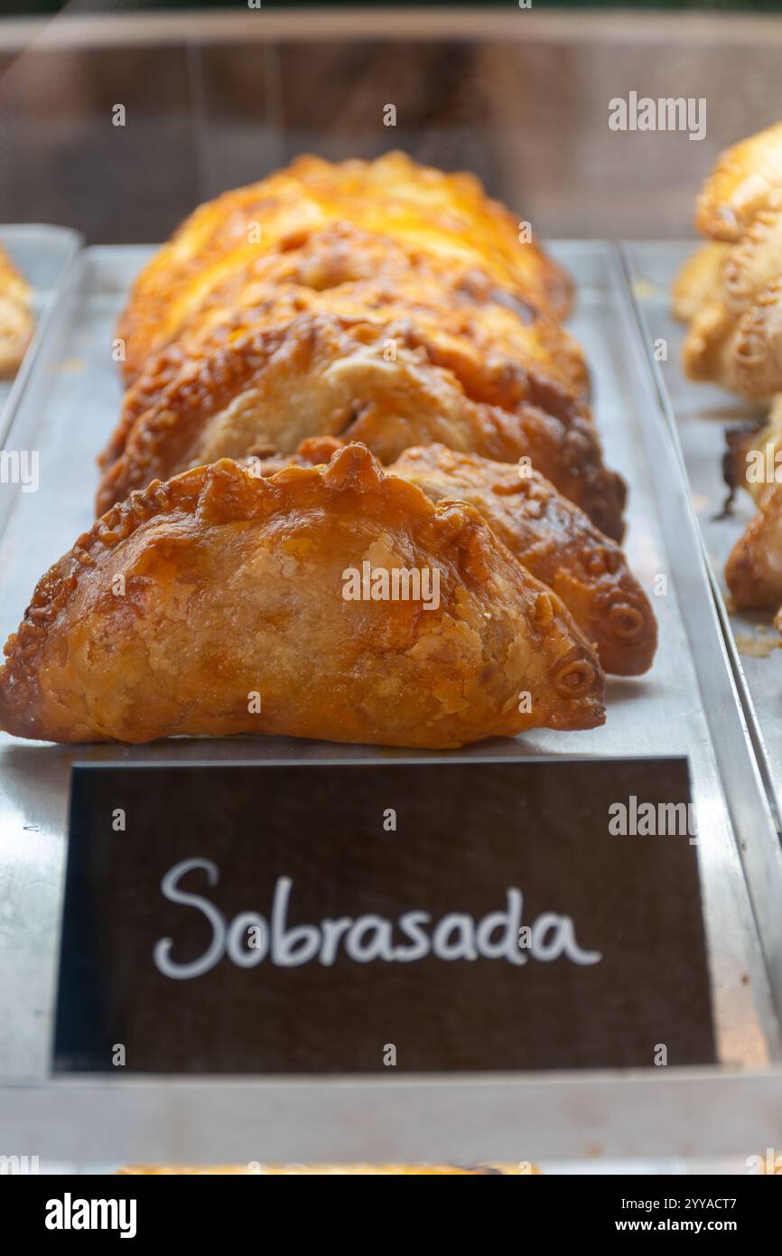 Traditional Spanish and Latin American tasty pies empanadas with ...