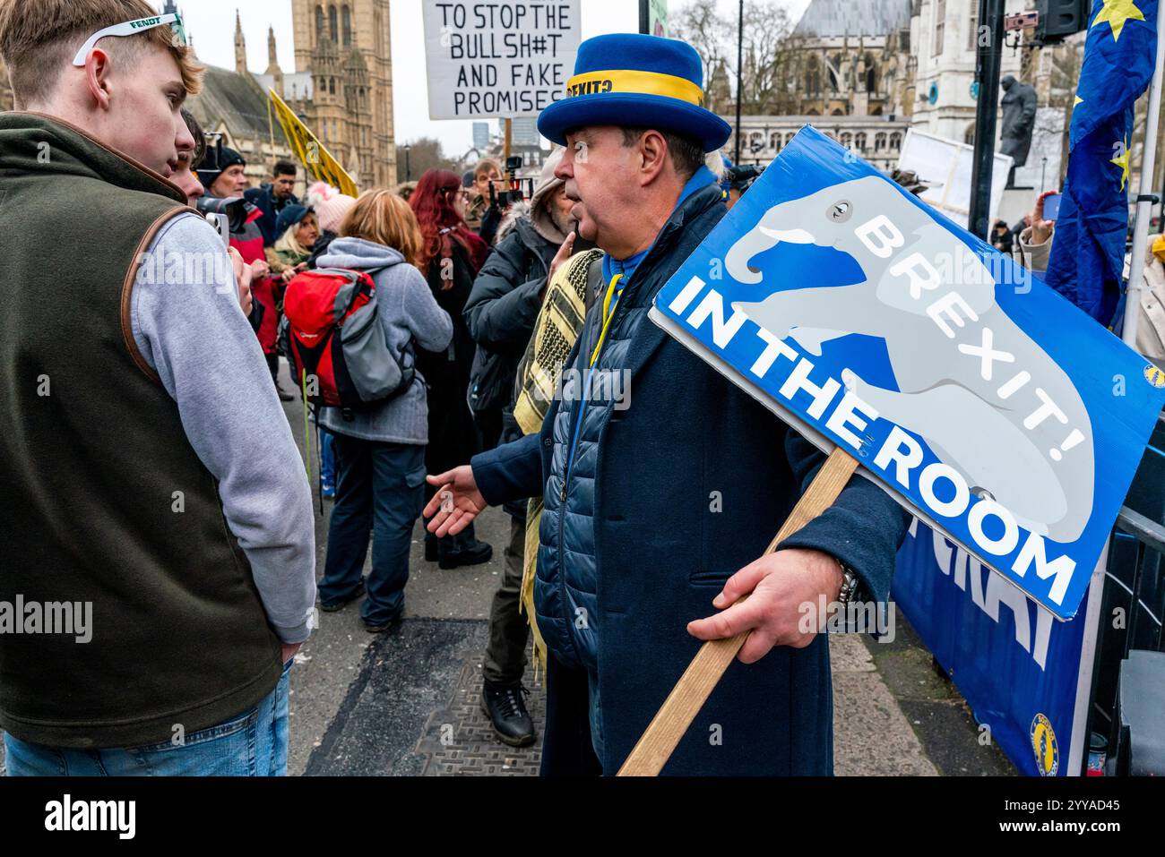 Political Activist and Anti Brexit Campaigner Steve Bray Talking With ...