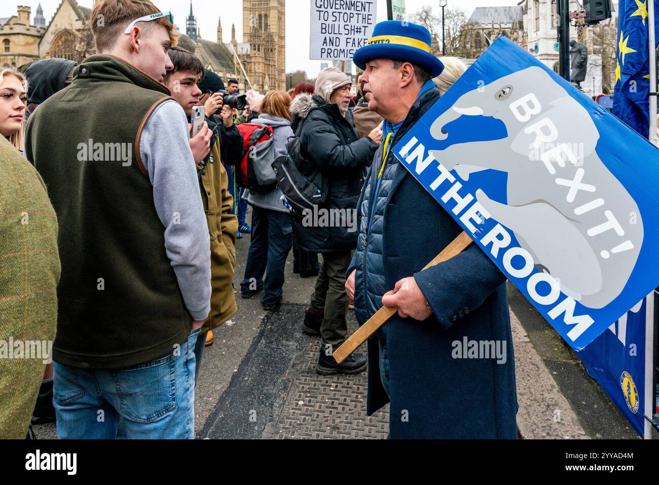 Political Activist and Anti Brexit Campaigner Steve Bray Talking With ...
