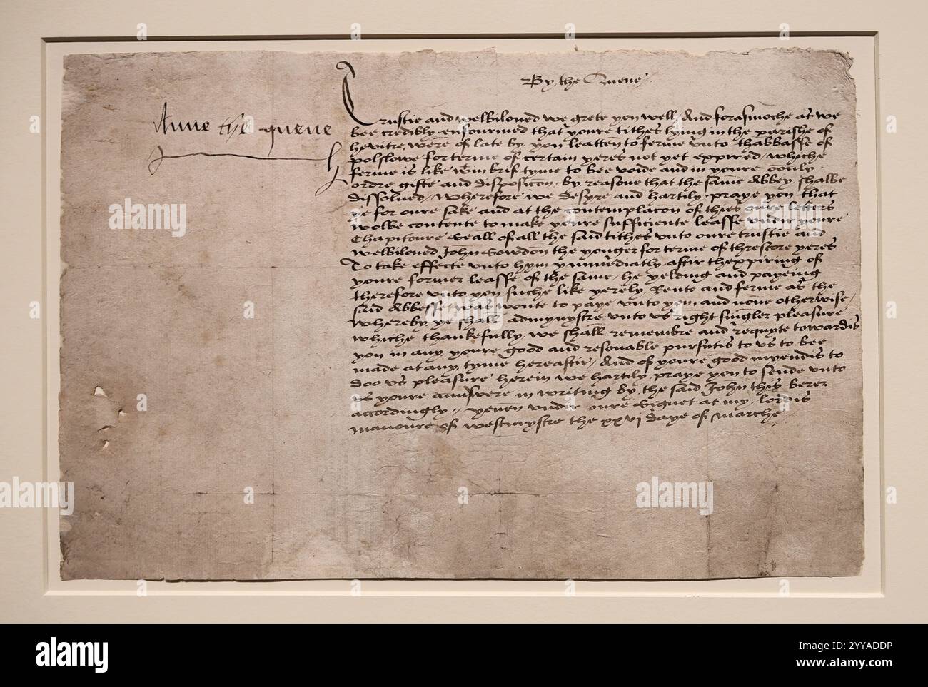 Anne boleyn letter hi-res stock photography and images - Alamy