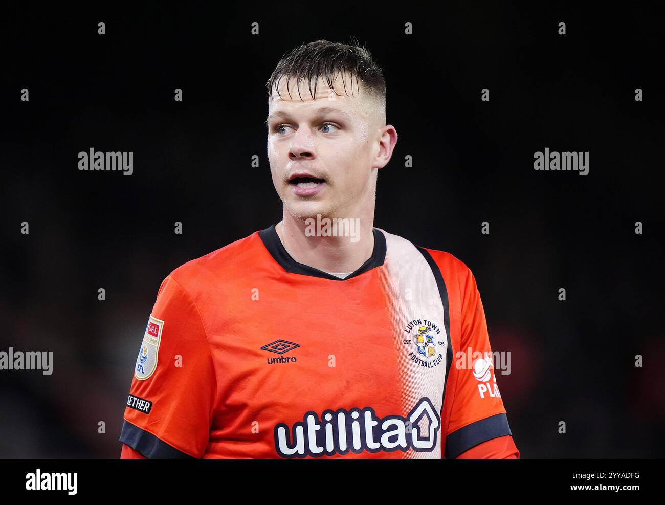 Luton Town's Mads Juel Andersen during the Sky Bet Championship match ...