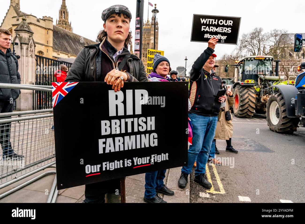 Angry farmers protest hi-res stock photography and images - Alamy