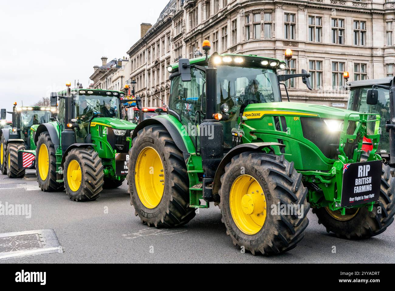 British farmers protest at westminster hi-res stock photography and ...