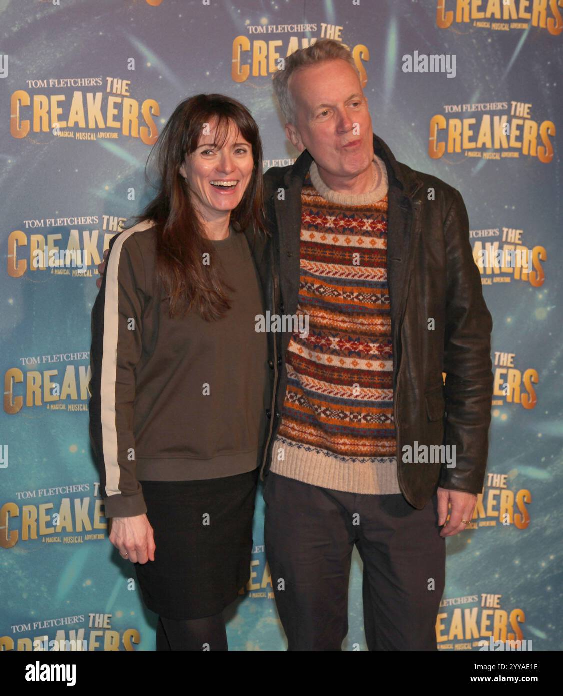 London, UK. Cath Mason and Frank Skinner at The Creakers gala ...