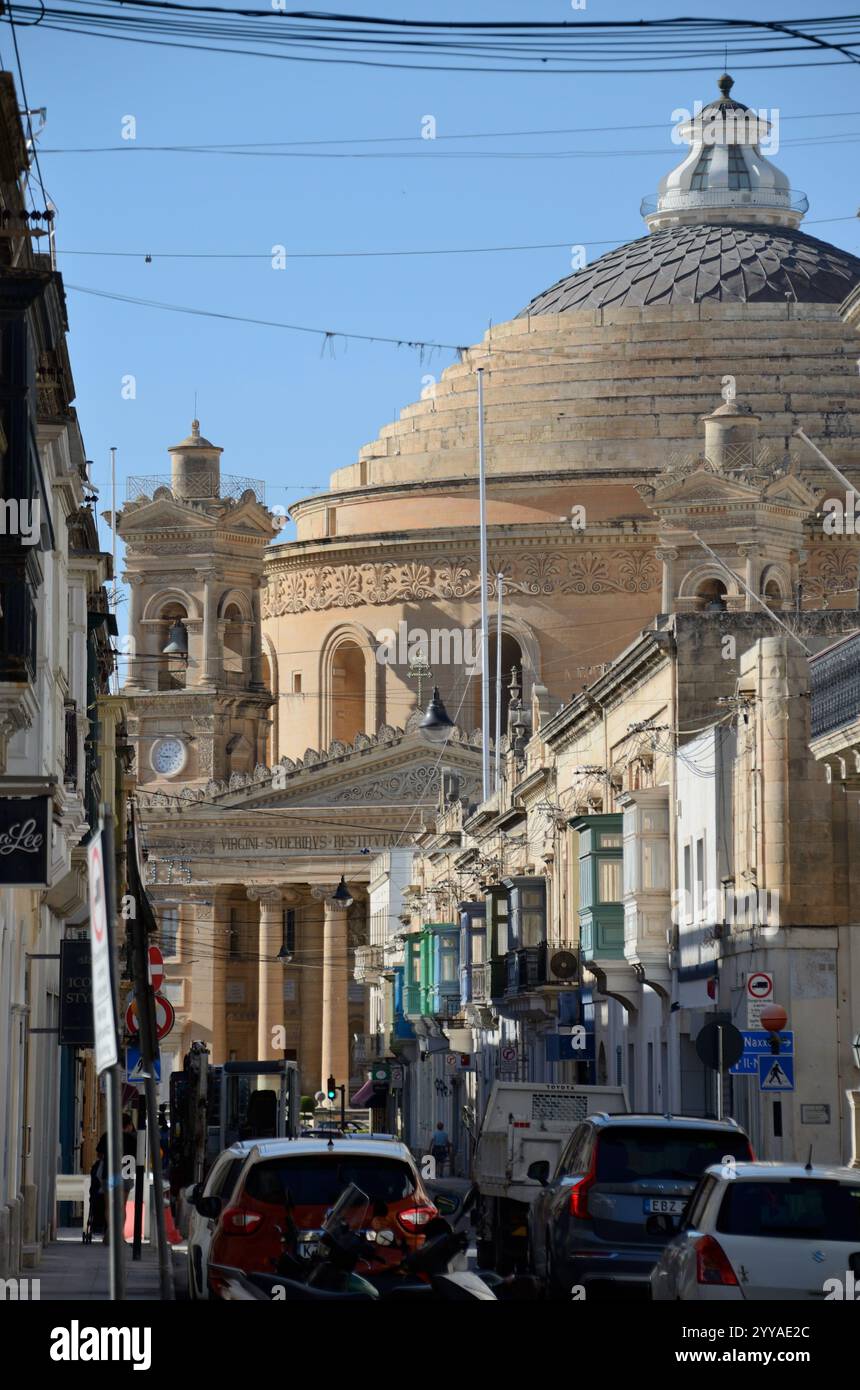 Malta mosta famous dome hi-res stock photography and images - Alamy
