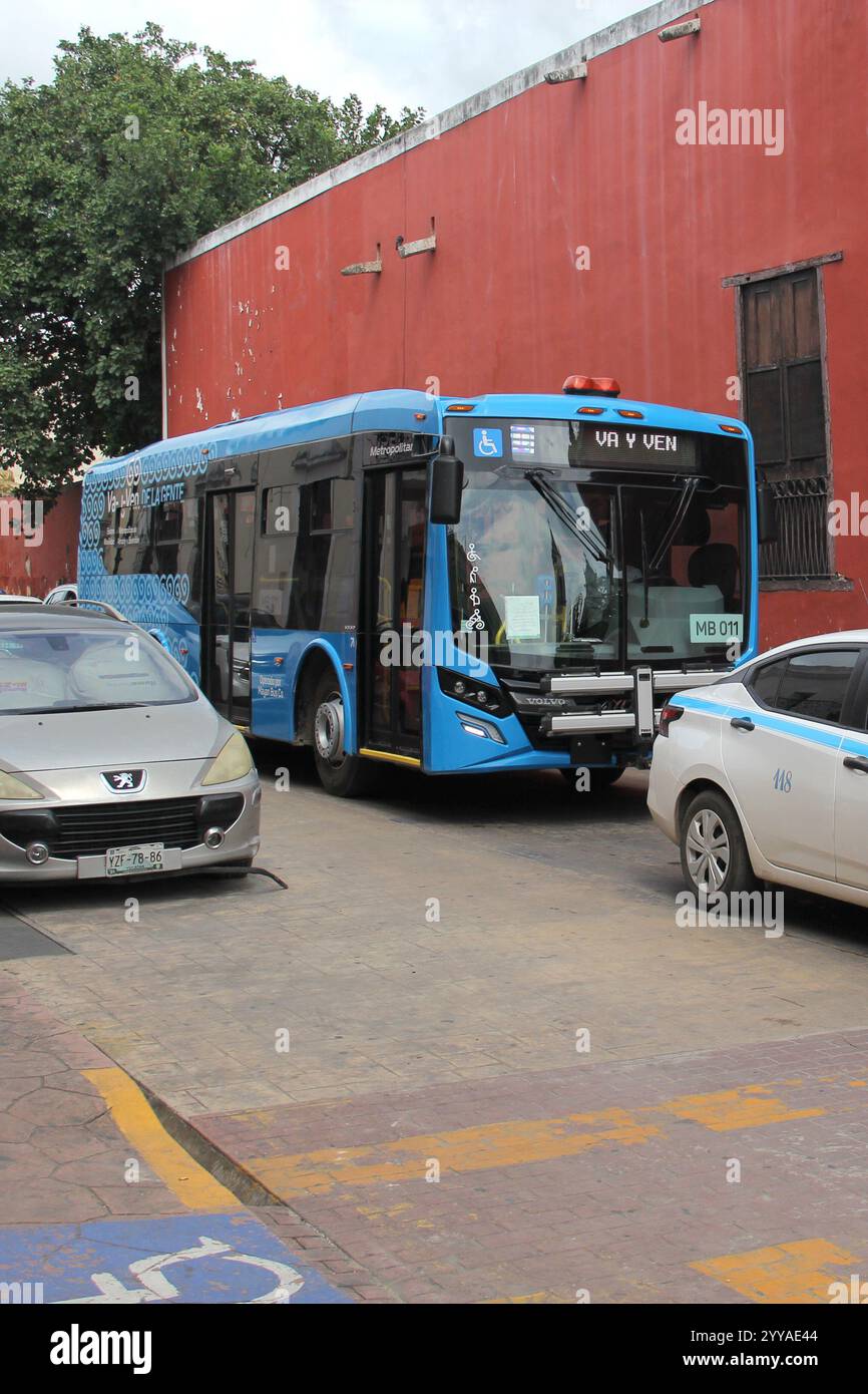 Merida, Yucatan, Mexico - Oct 27 2024: Buses of the Metropolitan ...
