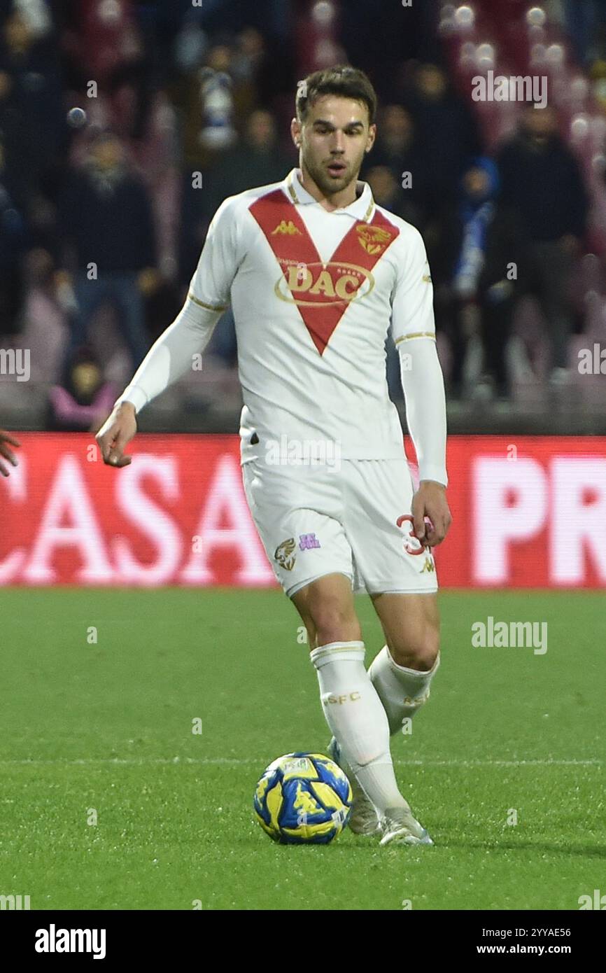 Salerno, Italy, 20 December 2024 Andrea Papetti of Brescia Calcio in ...