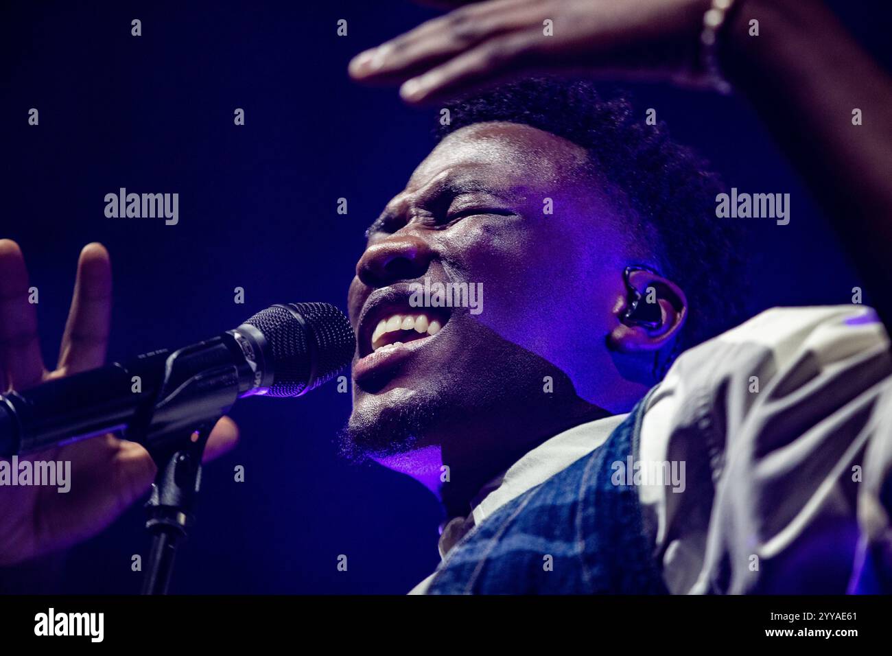 AMSTERDAM - Singer Claude during a performance in Paradiso. The young ...