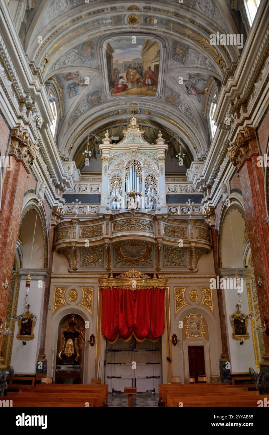 St. Lawrence's Catholic Church, Birgu-Vittoriosa, Malta, Europe Stock ...