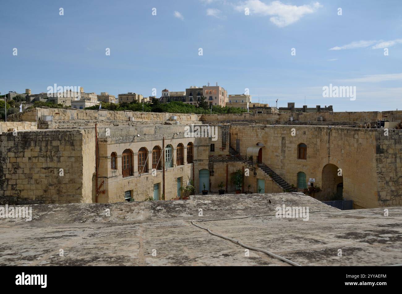 Malta at War Museum view from Advance Gate, Birgu-Vittoriosa, Malta ...