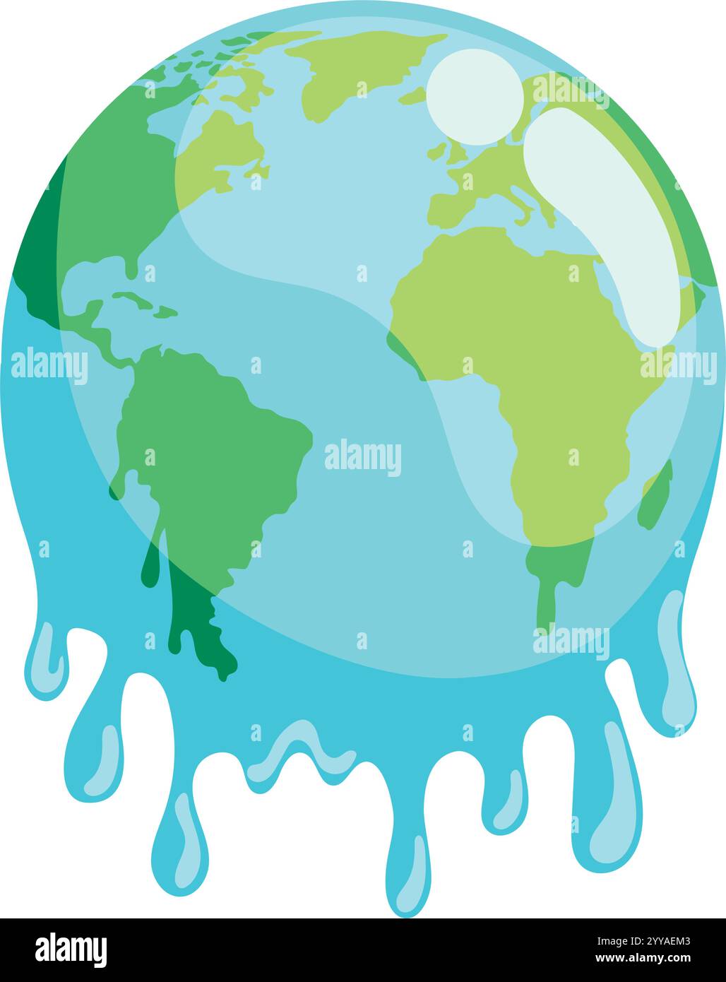 global warming melting planet Stock Vector Image & Art - Alamy