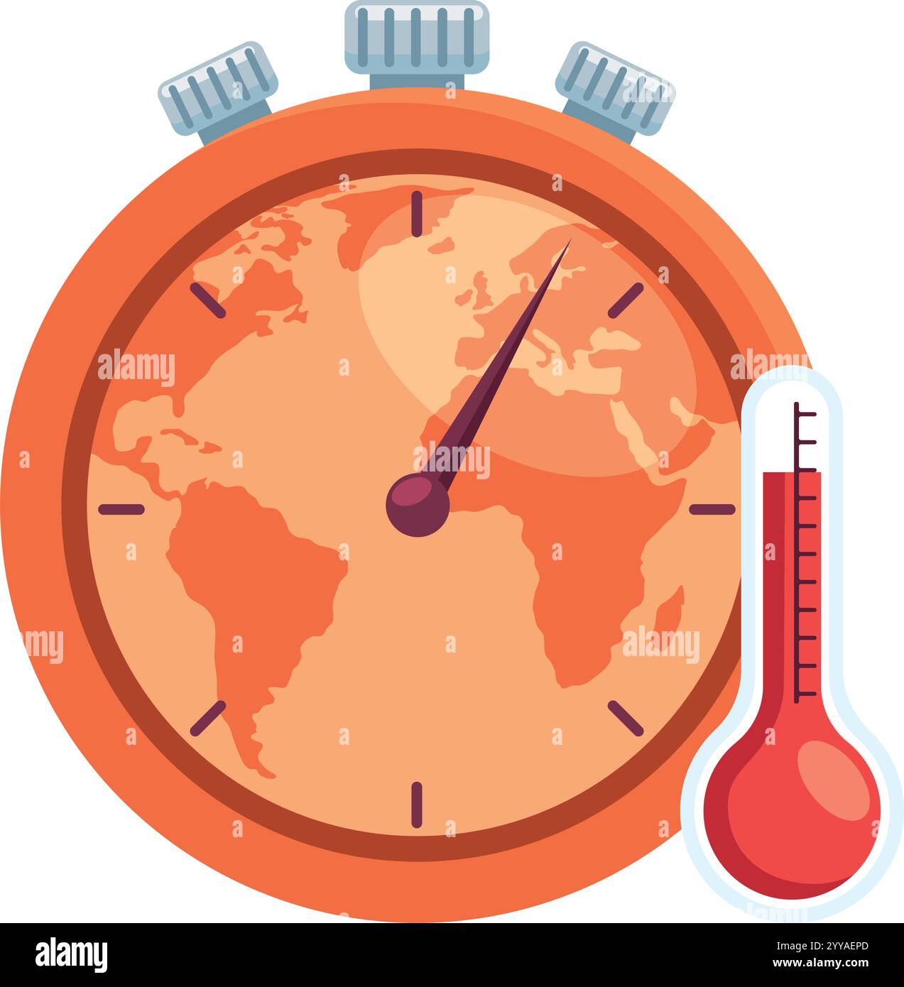 Global warming increase temperature Stock Vector Images - Alamy