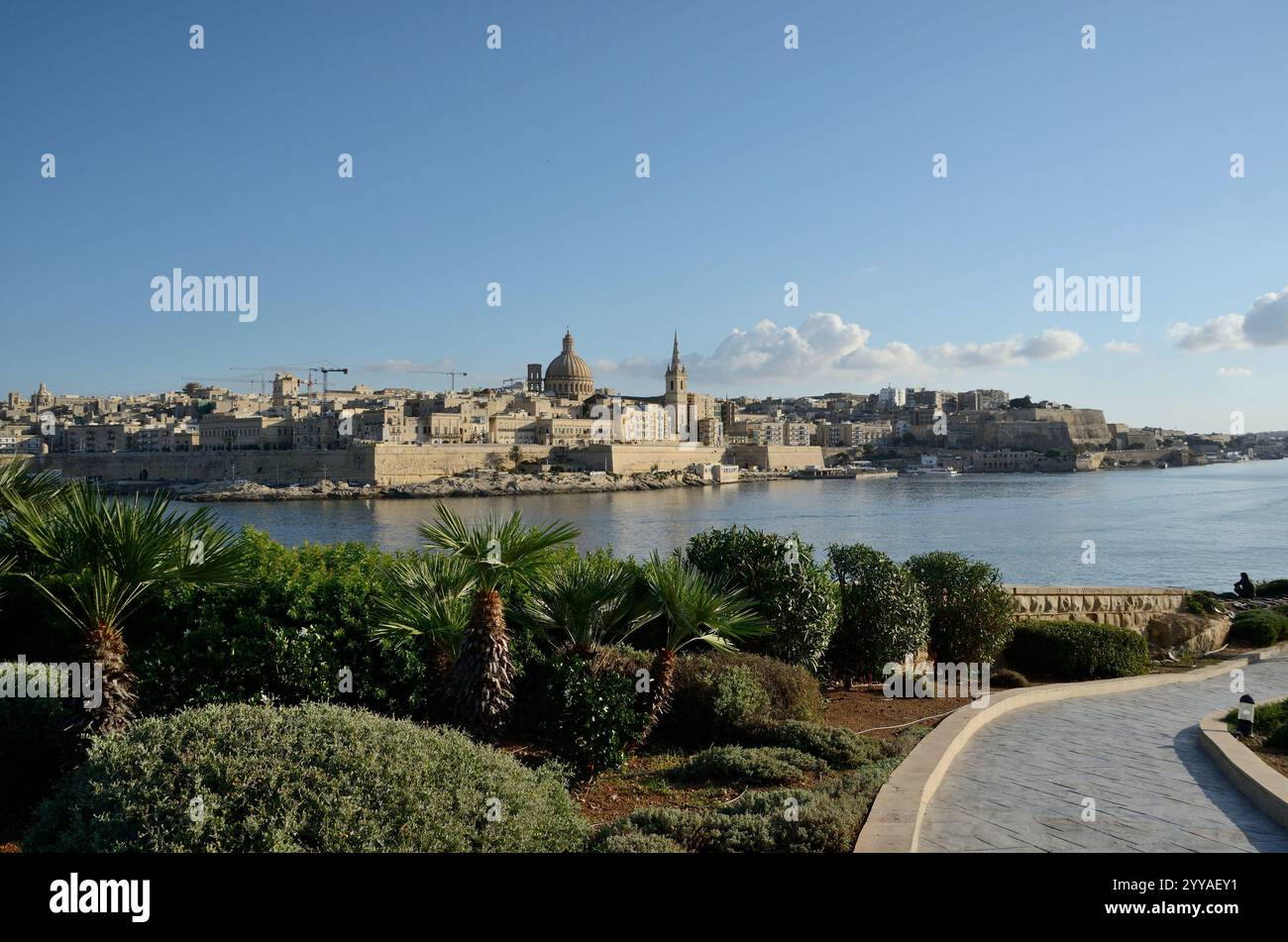 Church of Our Lady of Mount Carmel, St. Paul Cathedral, Valletta view ...