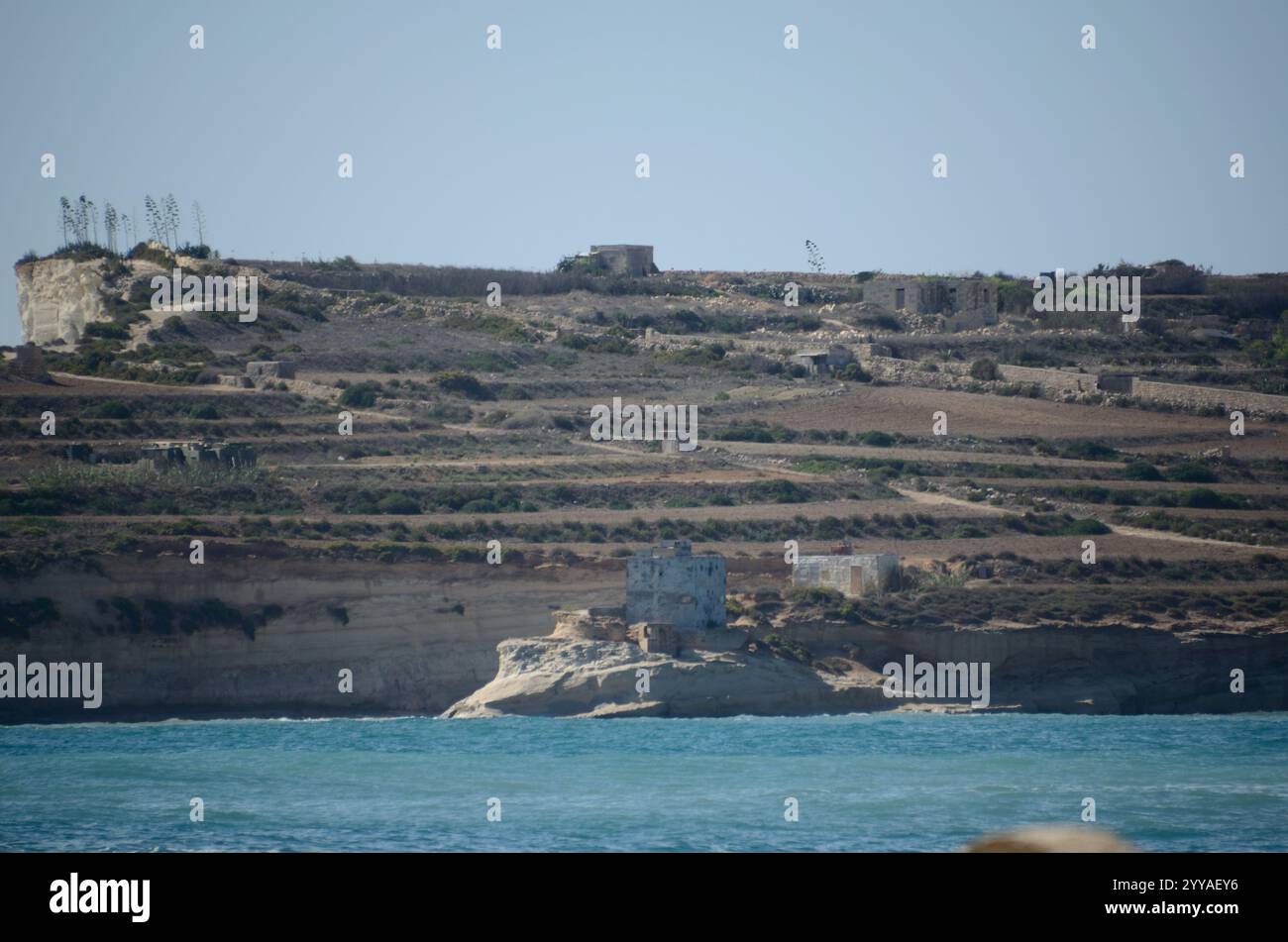 Cliff view from Jerma, Marsaskala, Malta, Europe Stock Photo - Alamy