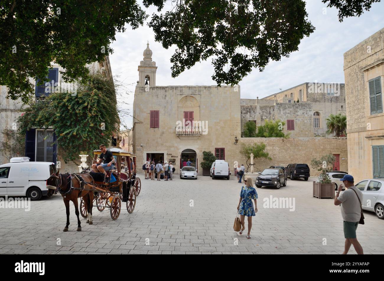 Bastion Square, Mdina, Malta, Europe Stock Photo - Alamy
