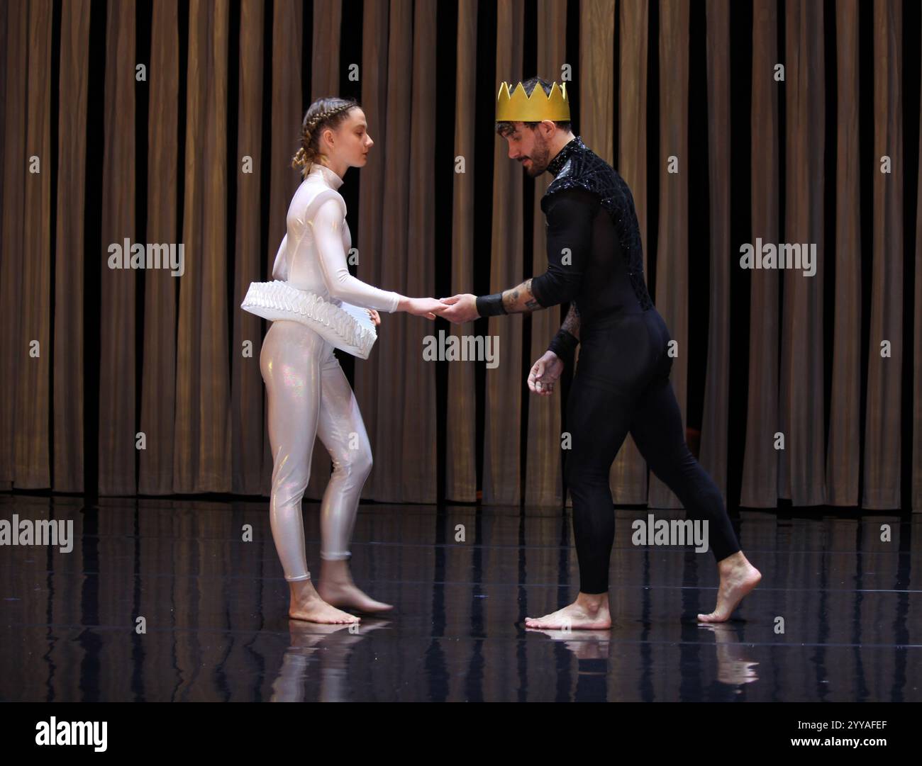 London, UK. Acrobats from the Australian circus troupe CIRCA perform ...