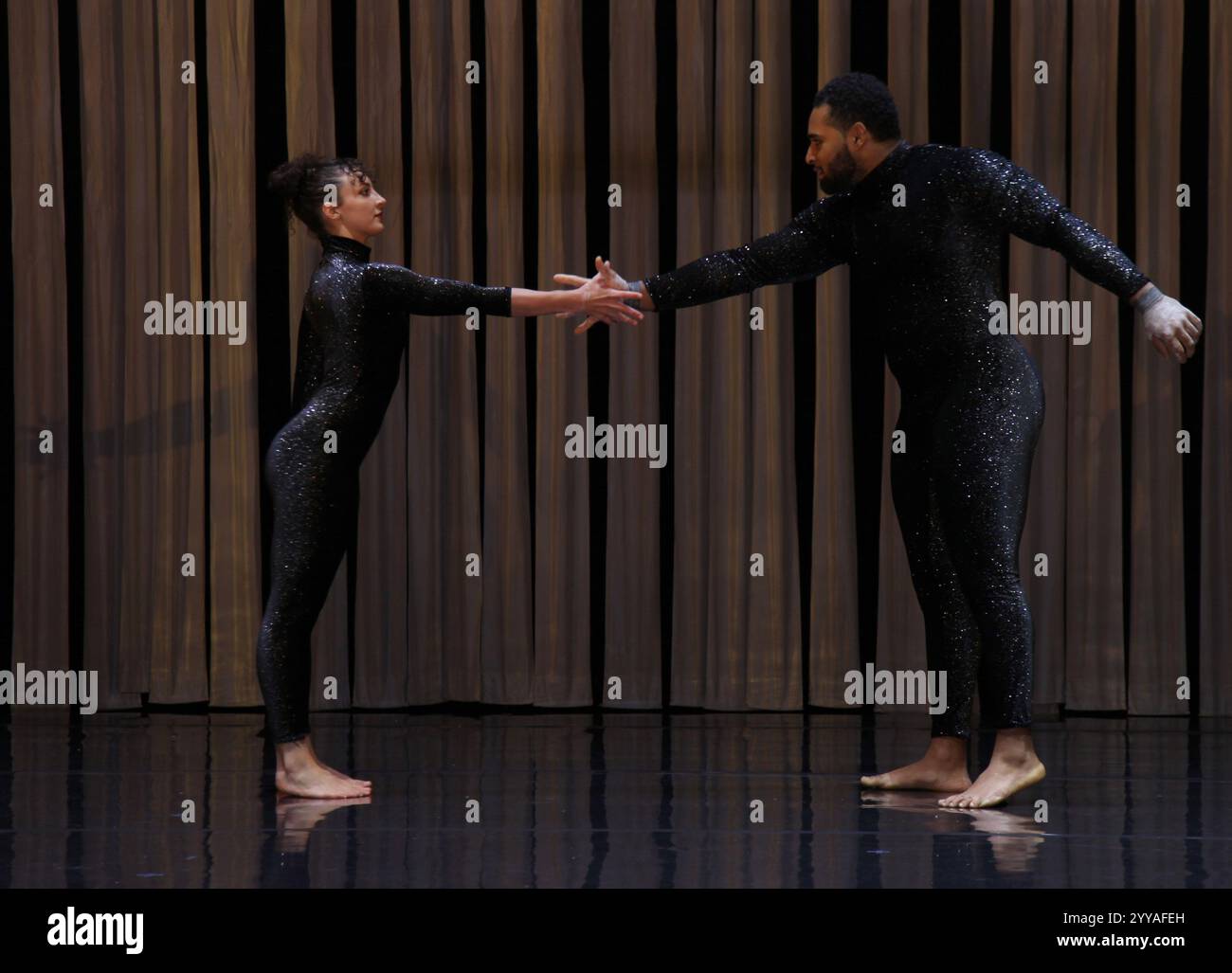 London, UK. Acrobats from the Australian circus troupe CIRCA perform ...
