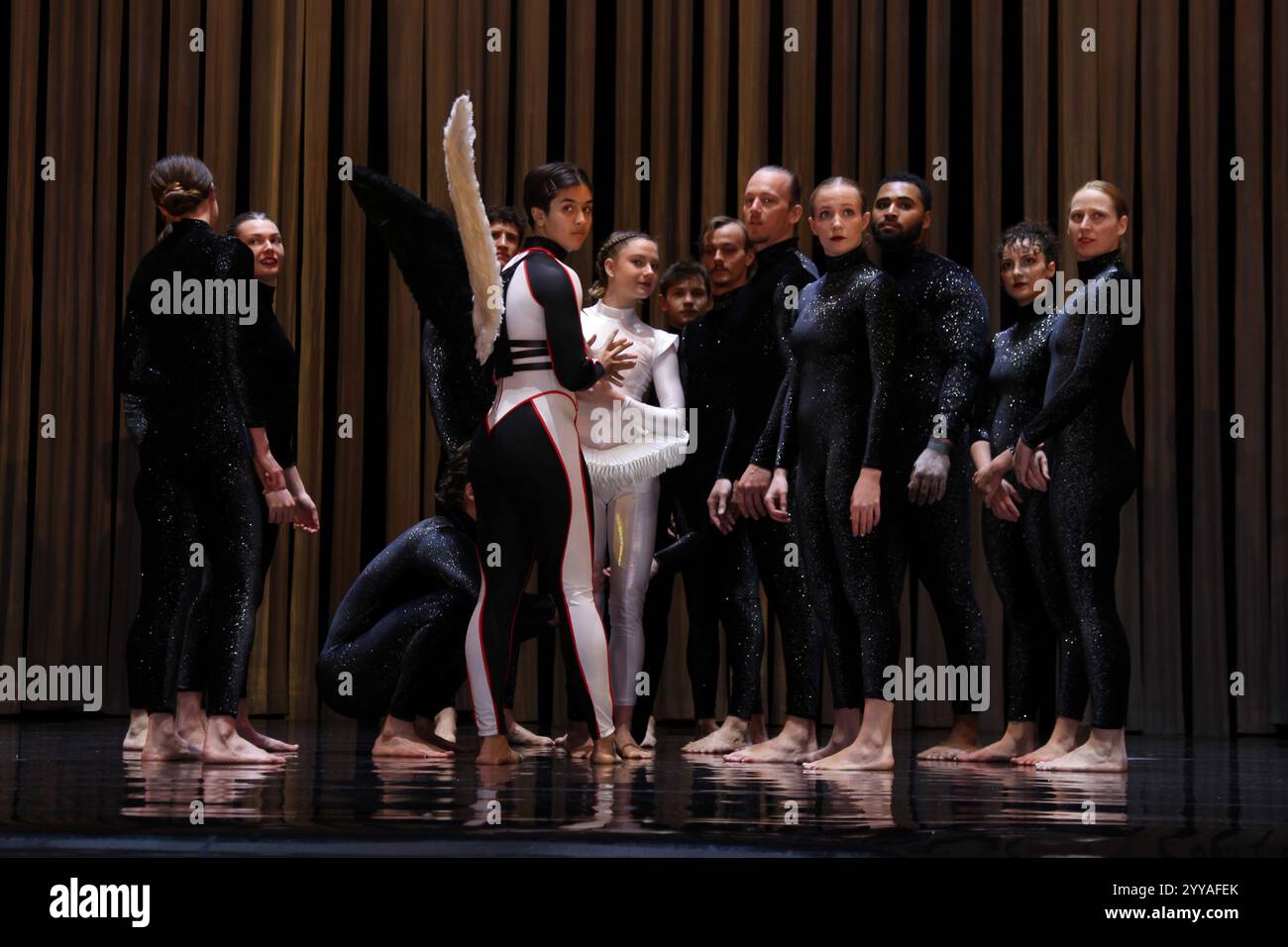 London, UK. Acrobats from the Australian circus troupe CIRCA perform ...