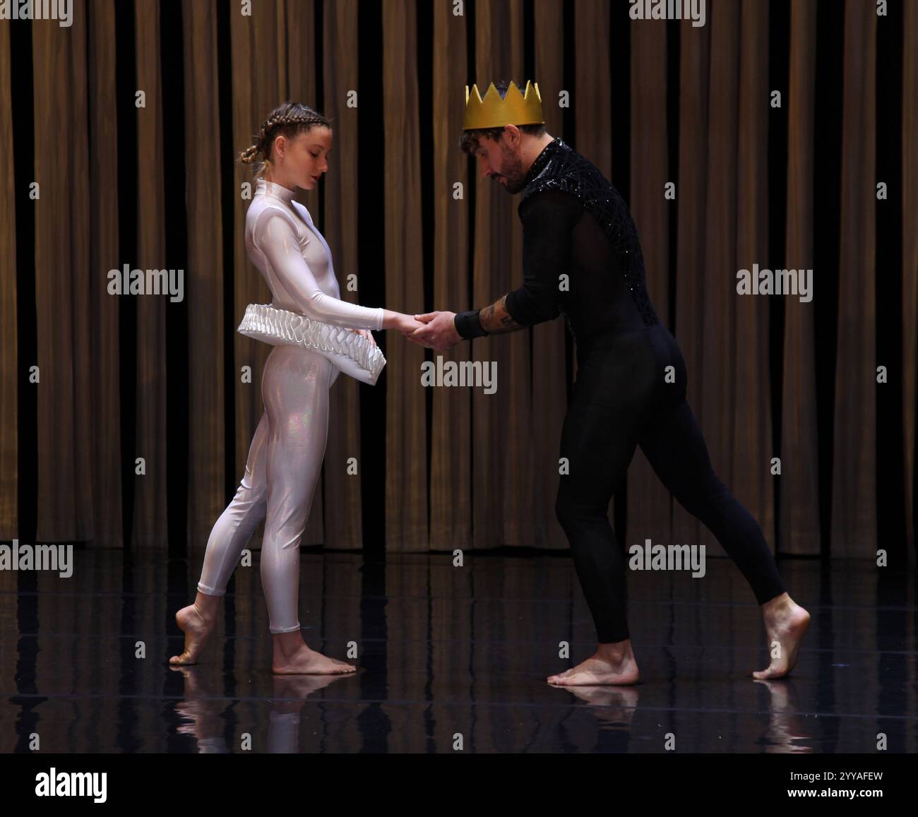 London, UK. Acrobats from the Australian circus troupe CIRCA perform ...