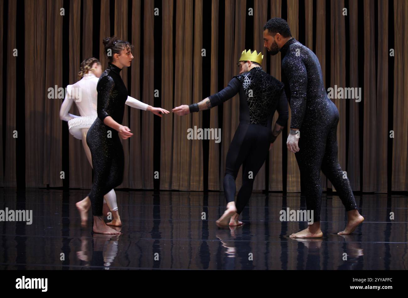 London, UK. Acrobats from the Australian circus troupe CIRCA perform ...