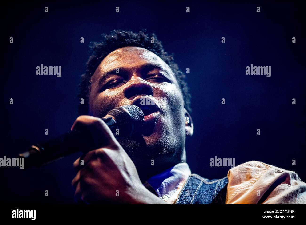 AMSTERDAM - Singer Claude during a performance in Paradiso. The young ...