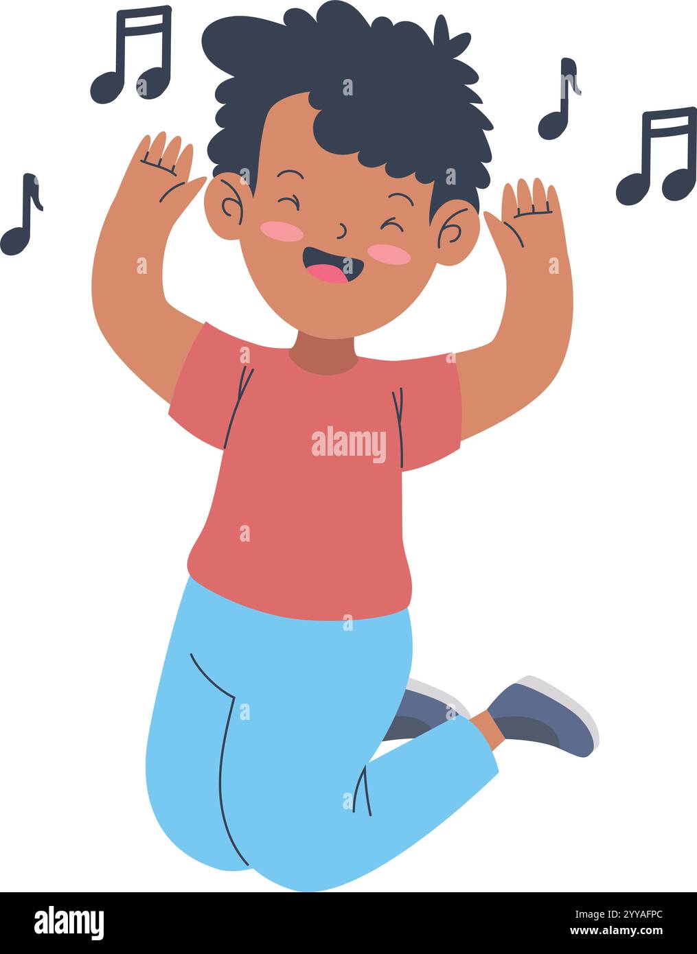 cartoon boy dancing Stock Vector Image & Art - Alamy