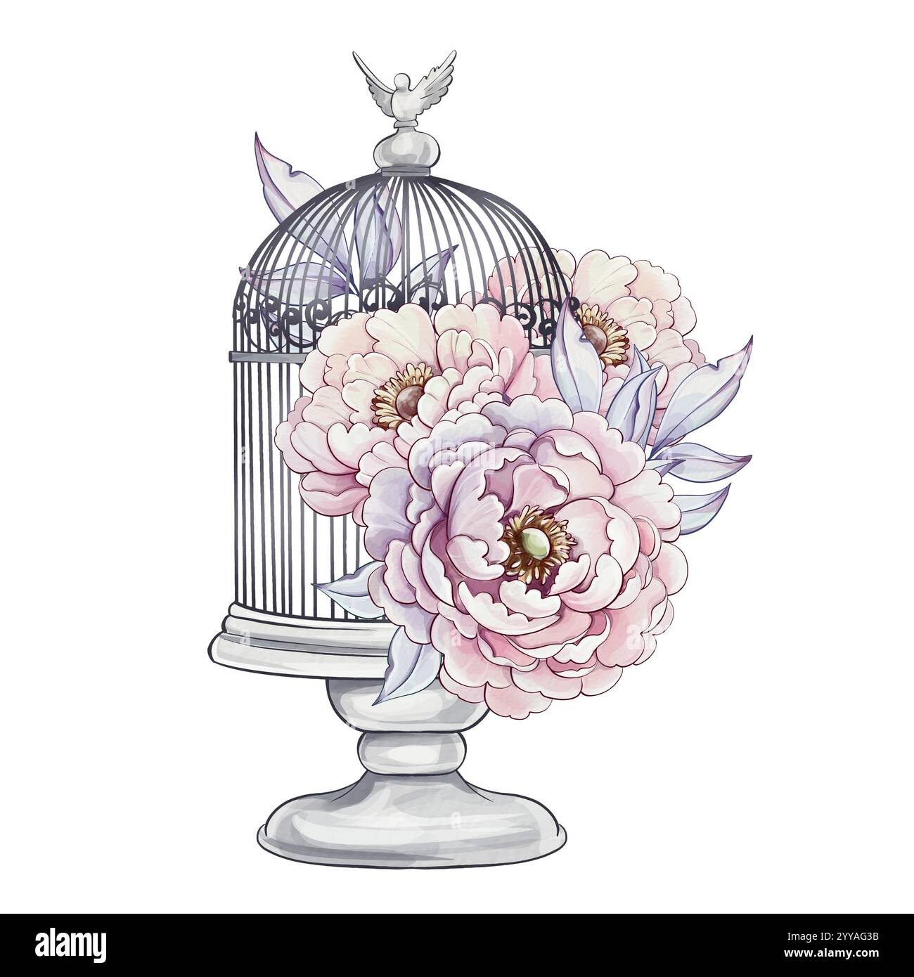 Charming arrangement Stock Vector Images - Alamy