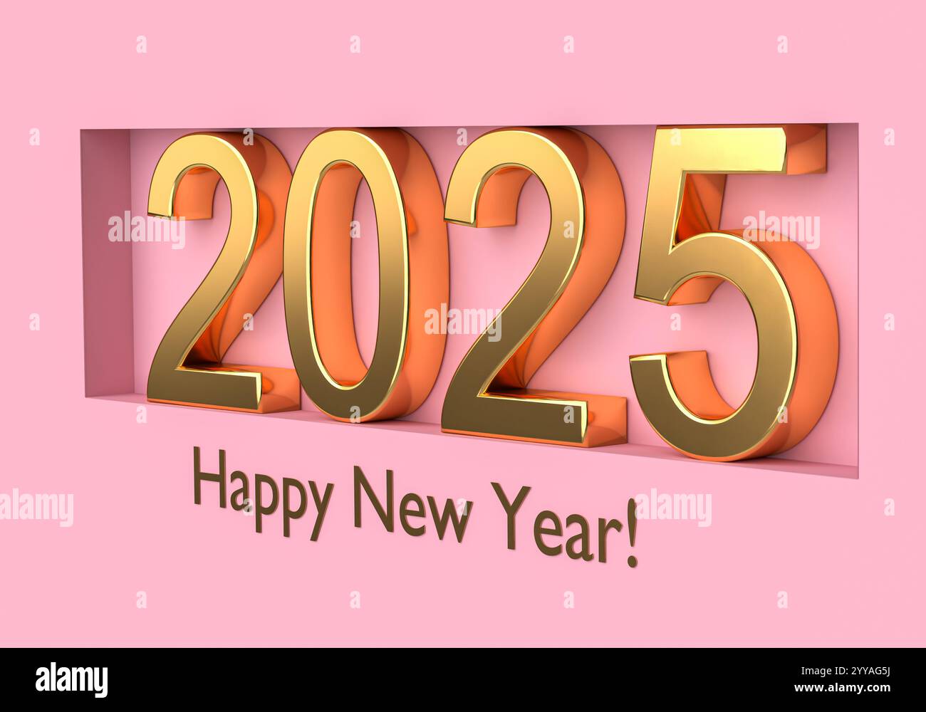 Golden 2025 number hi-res stock photography and images - Alamy