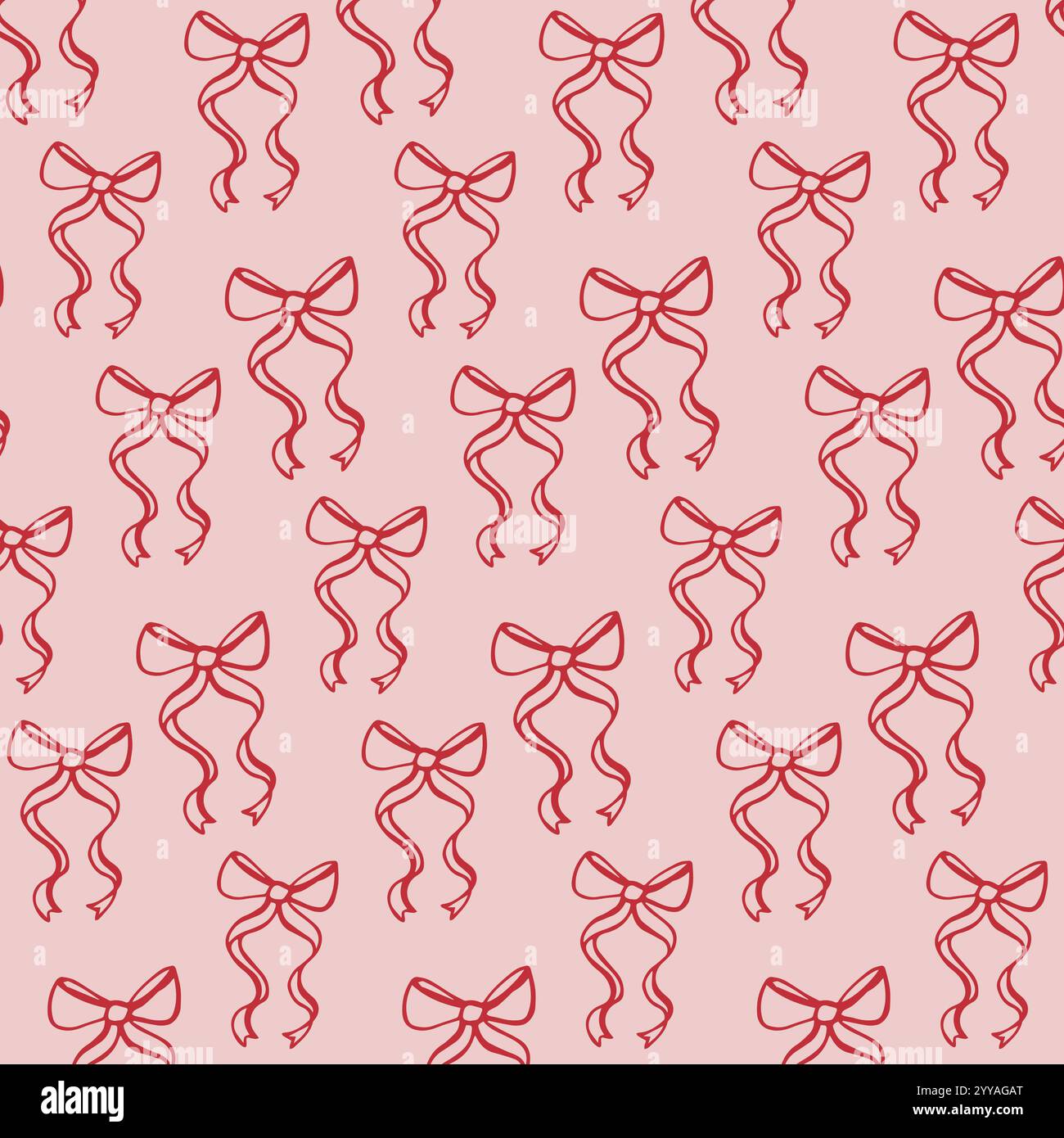 Ribbon and bows red seamless pattern Stock Vector Image & Art - Alamy