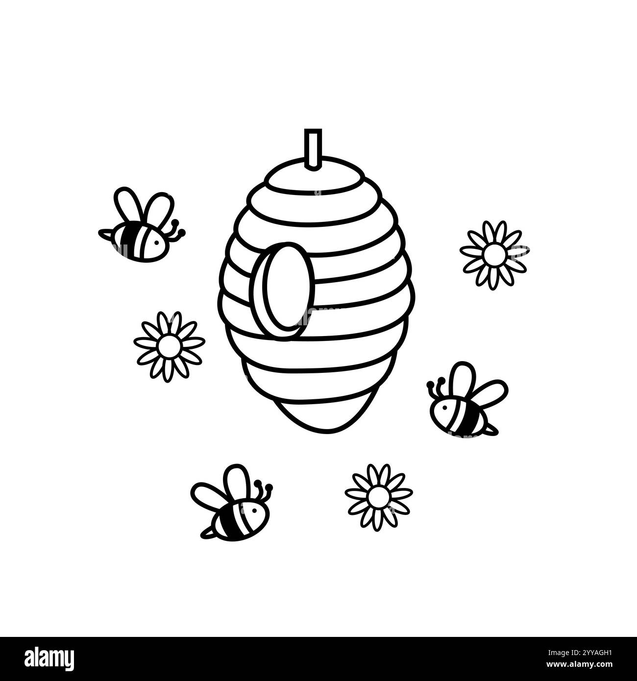 Beekeeping flowers Black and White Stock Photos & Images - Alamy