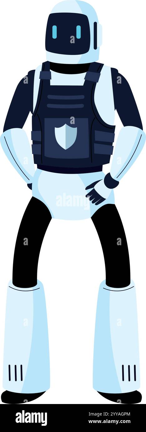 ai police cyborg futuristic Stock Vector Image & Art - Alamy