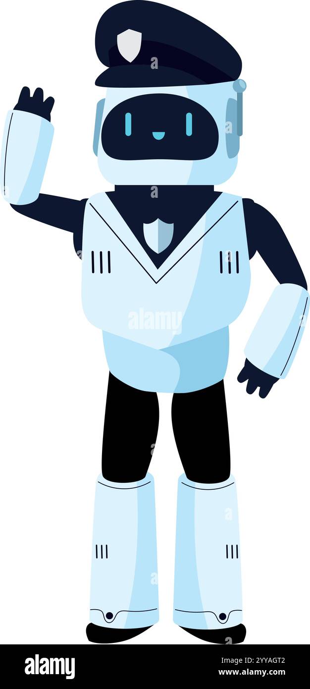 ai police cyborg machine Stock Vector Image & Art - Alamy