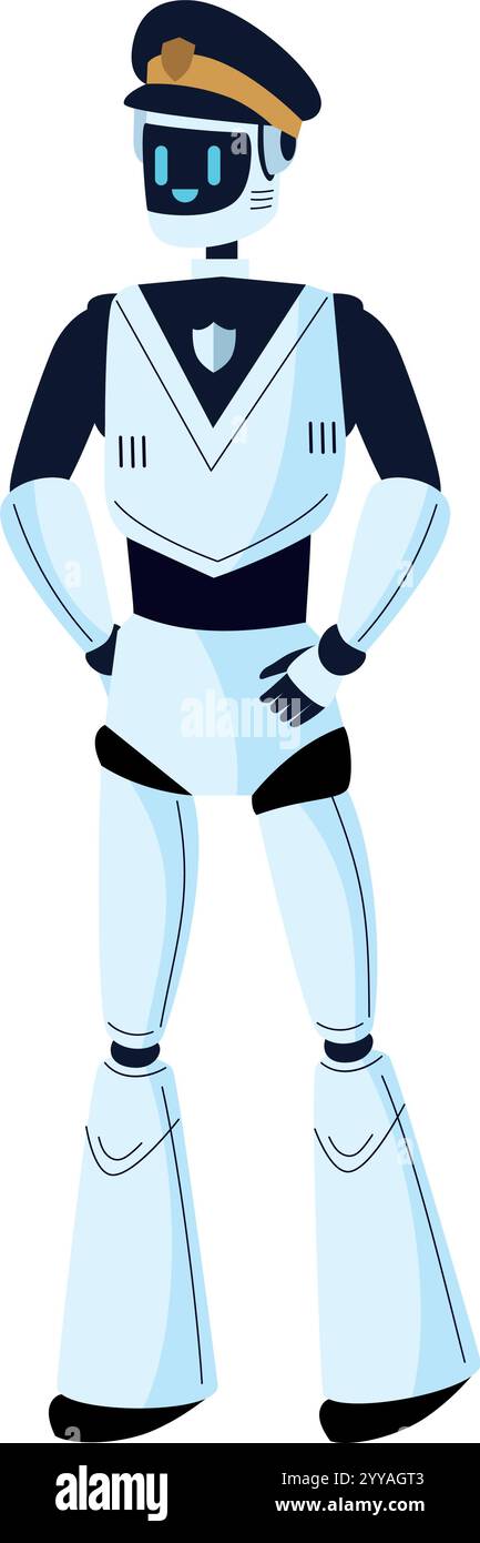 ai police cyborg Stock Vector Image & Art - Alamy