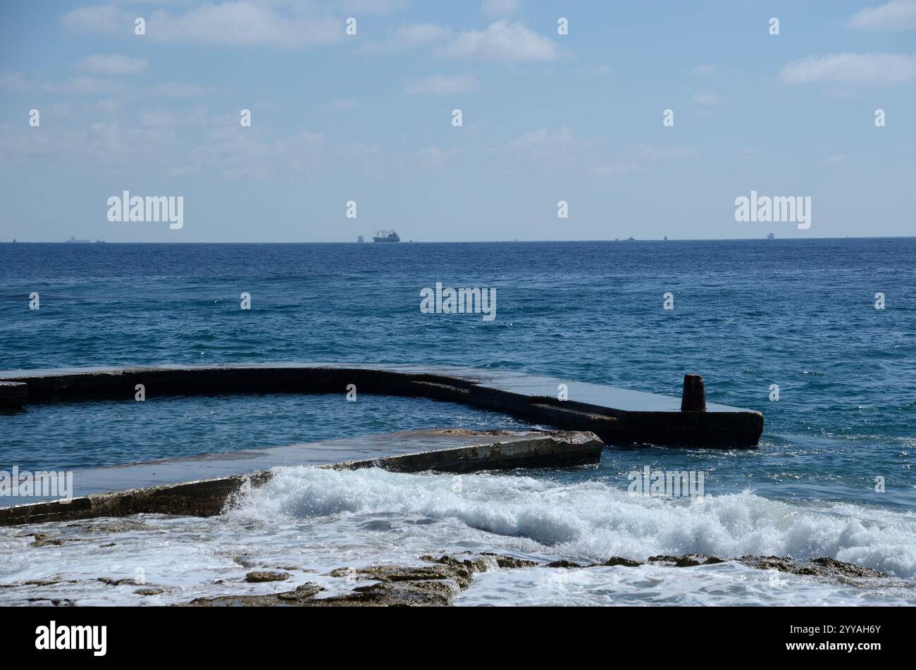 Hotel Jerma beach, Triq Is-Salini, Marsaskala, Malta, Europe Stock ...