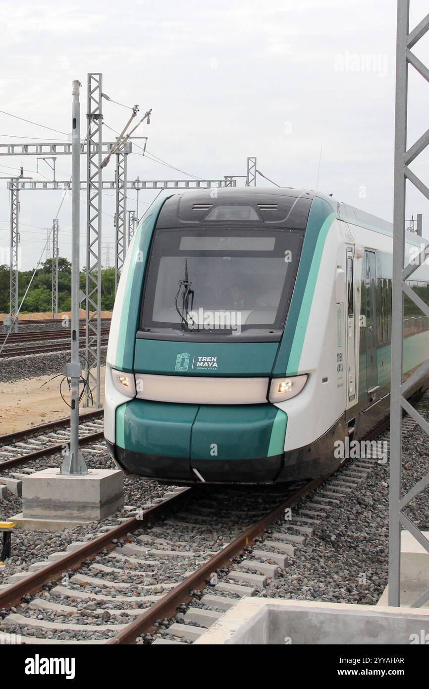 Merida, Yucatan, Mexico - Oct 27 2024: Cars of the Tren Maya at the ...