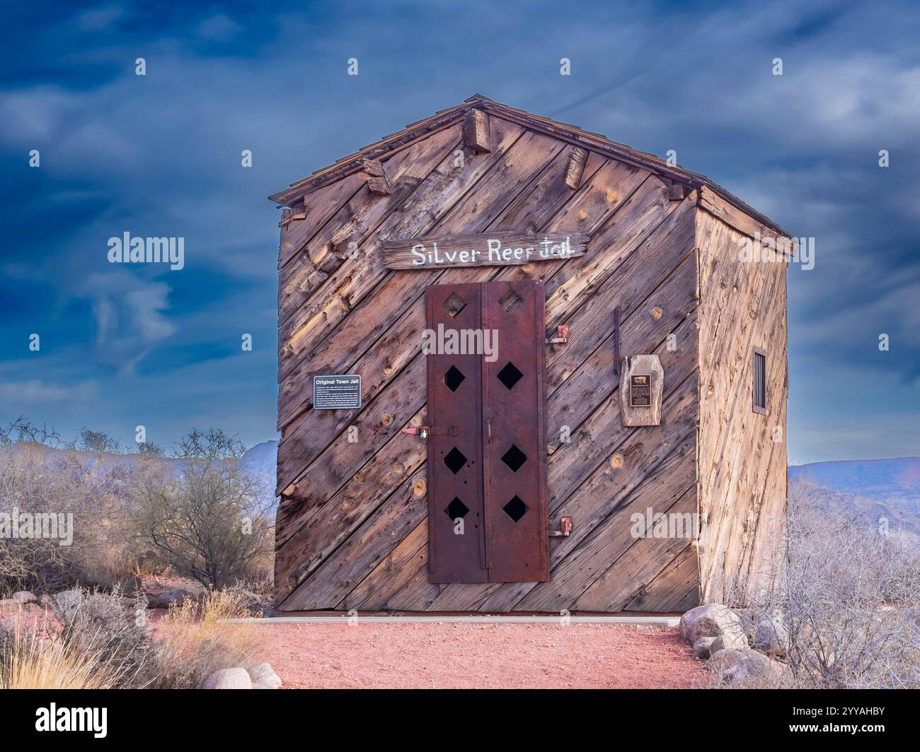 Original town jail, Silver Leaf Mine and ghost town near St. George ...