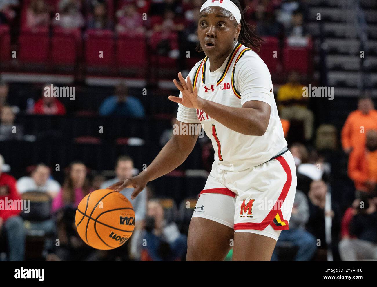COLLEGE PARK, MD - DECEMBER 19: MarylandTerrapins guard Sarah Te-Biasu ...