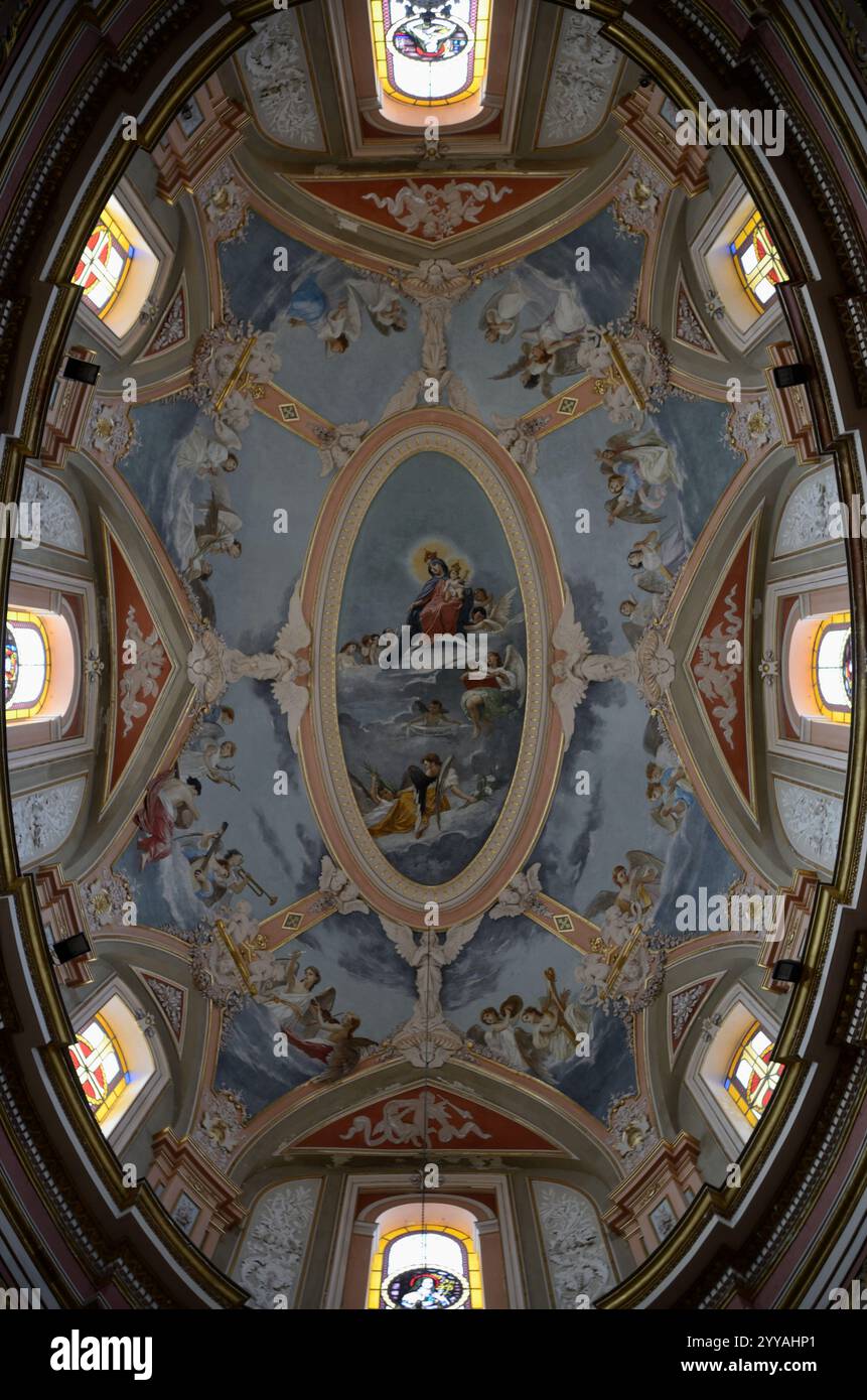 Interior ceiling frescoes annunciation hi-res stock photography and ...
