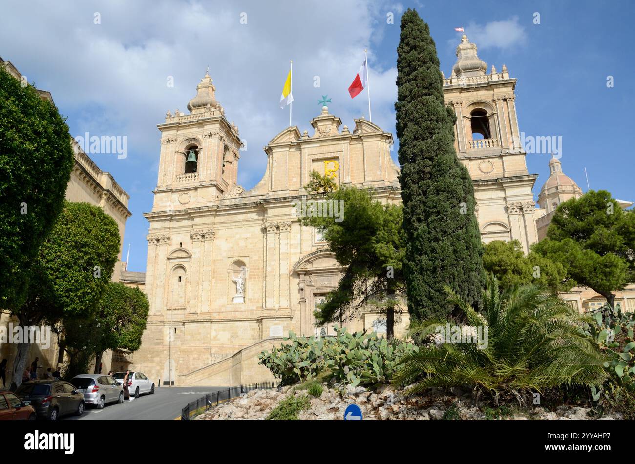 St. Lawrence Church, Birgu-Vittoriosa, Malta, Europe Stock Photo - Alamy