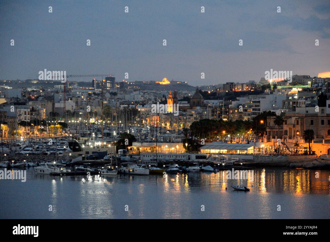 Msida-Imsida view from Floriana, Malta, Europe Stock Photo - Alamy